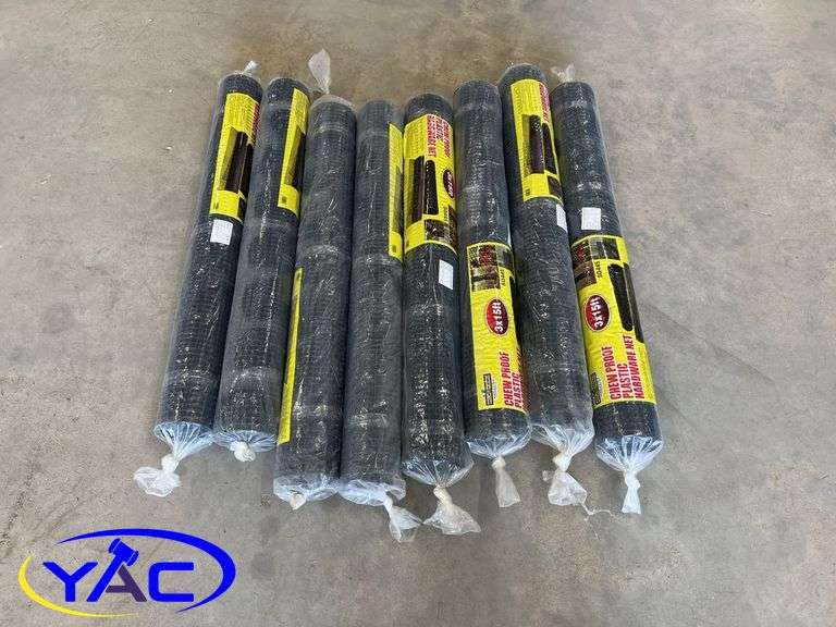 8- 3’ x 15’ Plastic Hardware Net - YAC Auctions