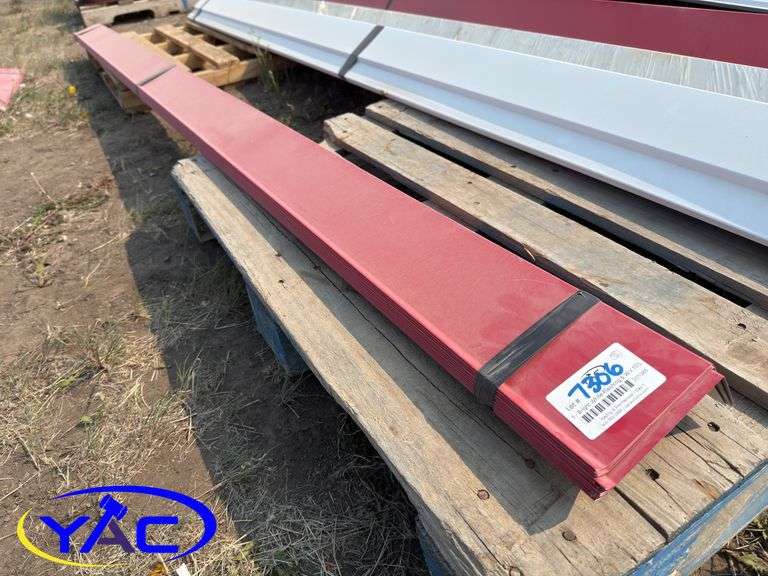 6 - Bright Red Flashing 6"W x 10'L - YAC Auctions