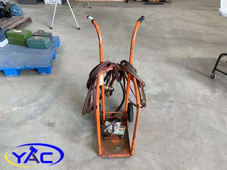 Torch Cart w/Hoses, Gages & Tips - YAC Auctions