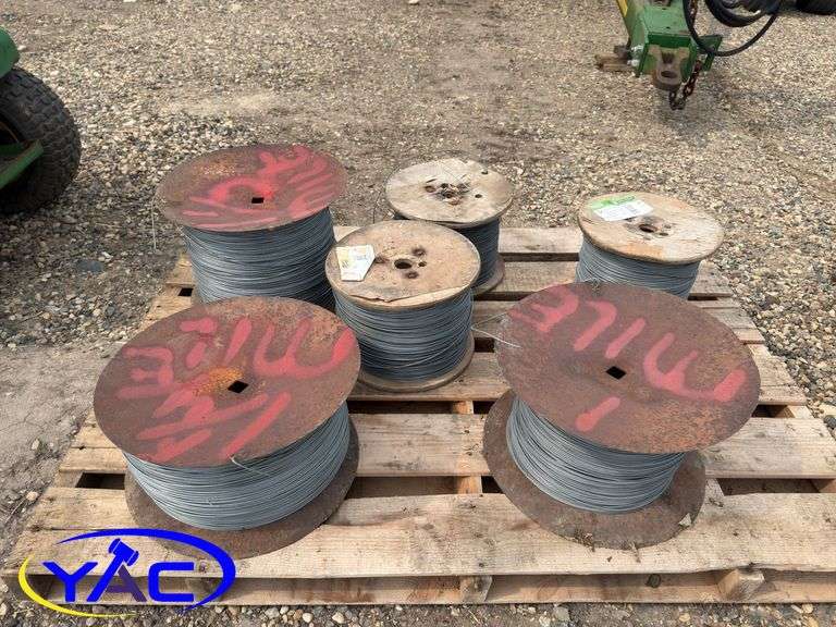 3 - Rolls of High Tensile Wire & 3 - Large Rolls of High Tensile Wire ...