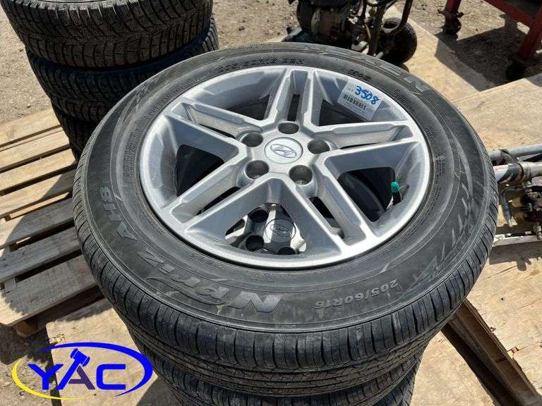 4 - 205/60R16 Wexun NP Tires W/ Rims - YAC Auctions