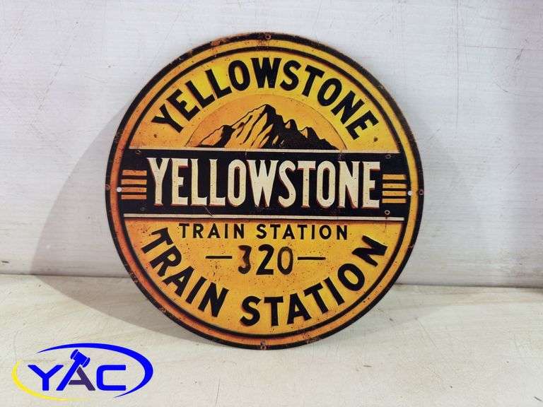 Train Station Sign - YAC Auctions