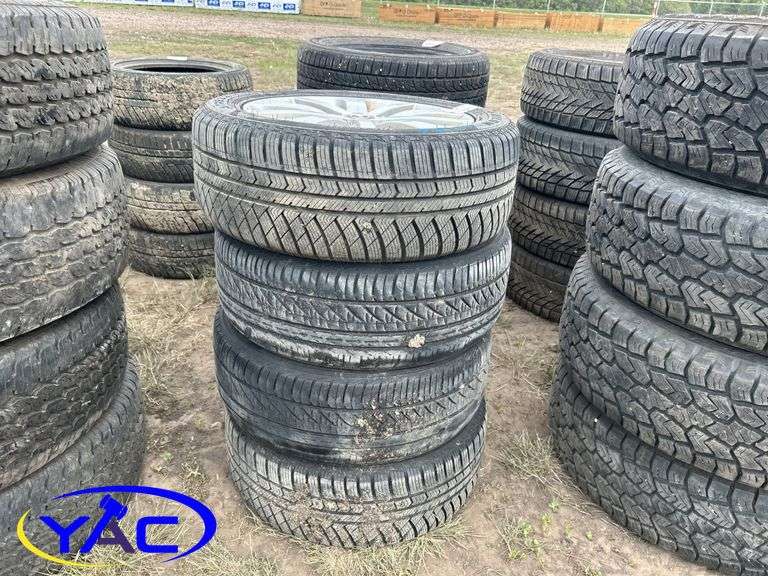 4- Mazda 205/55R16 Tires & 5 Rims - YAC Auctions