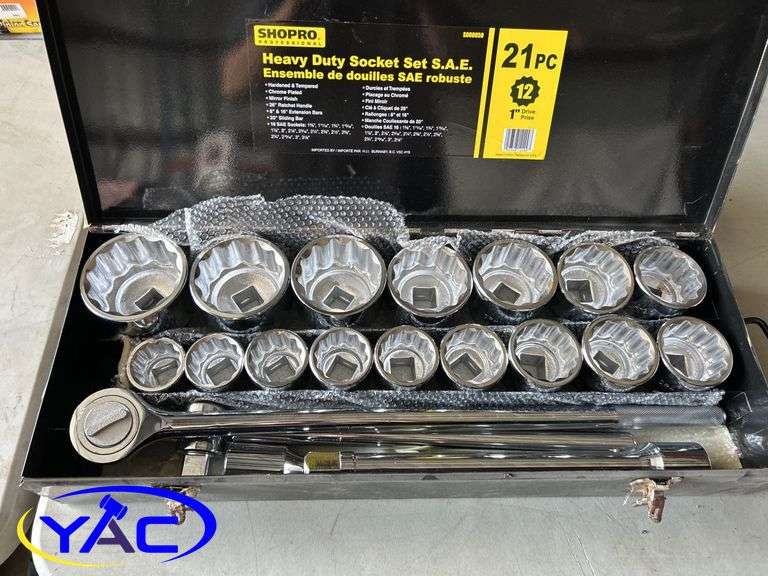 Heavy Duty 21pc Socket Set - YAC Auctions