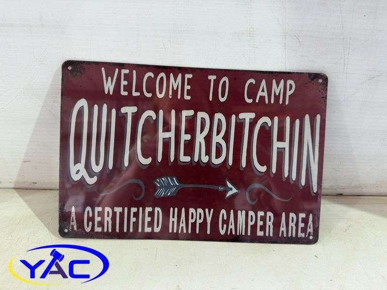 Camp SIgn - YAC Auctions