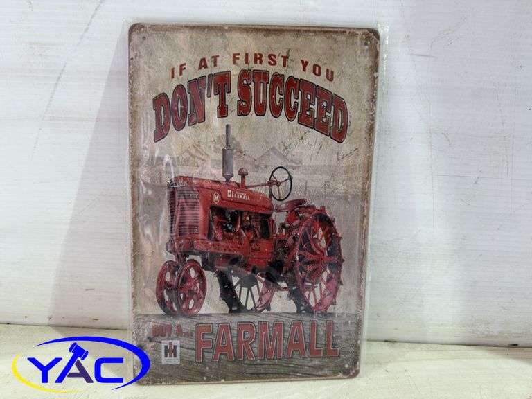 Farmall Sign - YAC Auctions