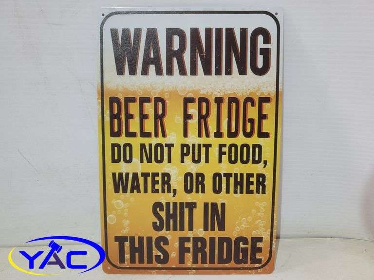Fridge Sign - YAC Auctions