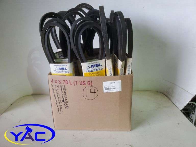 MBL "B" V-Belts - YAC Auctions