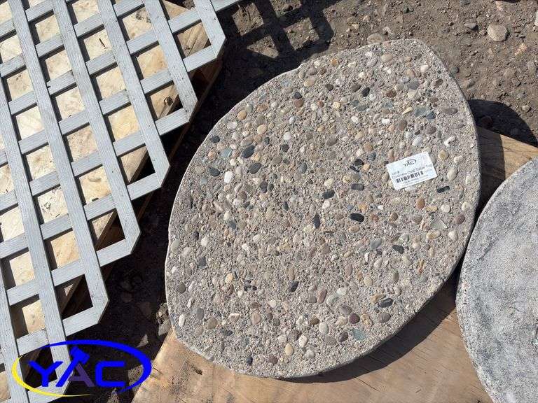 Concrete Oval Table Top - YAC Auctions