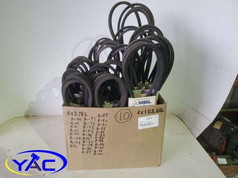 MBL "A" V-Belts - YAC Auctions
