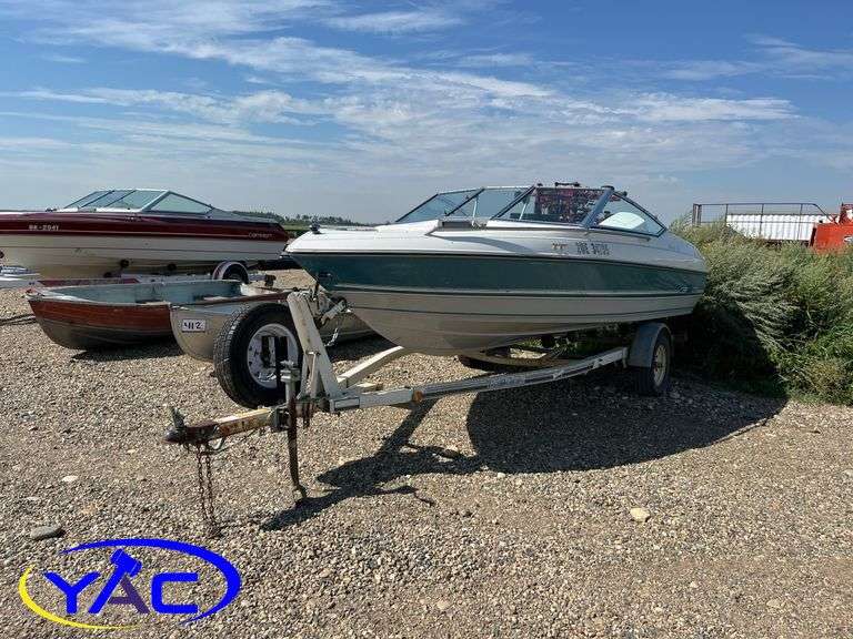 1992 CAMPION ALLANTE 170 BOAT W/ HOMEADE UTILITY TRAILER - YAC Auctions