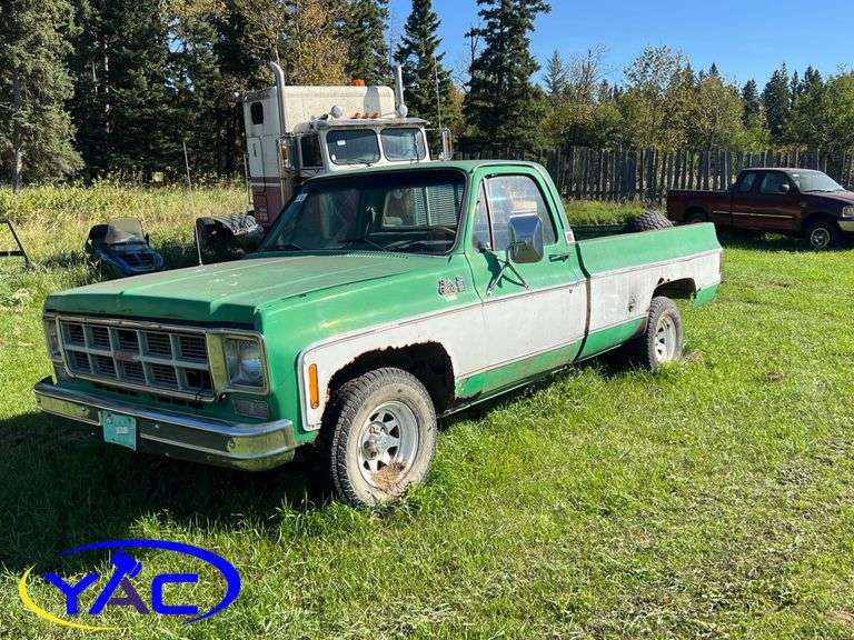 GMC SIERRA GRANDE 15 PICKUP TRUCK - BIG GREEN MACHINE - YAC Auctions