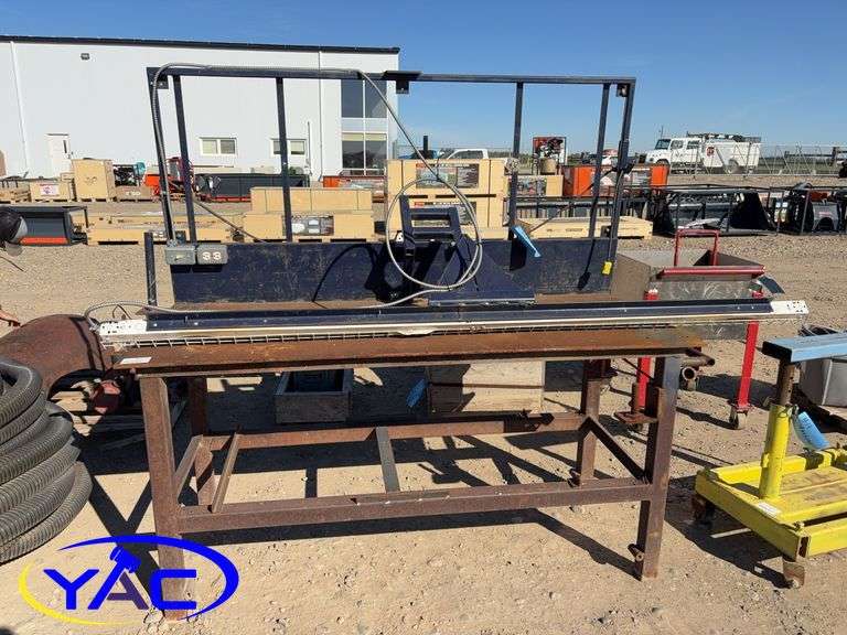 Welding Table W/ Light & Plug In Outlet - YAC Auctions