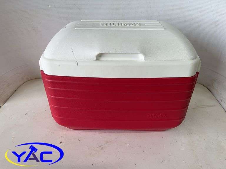 Red Thermos Cooler - YAC Auctions