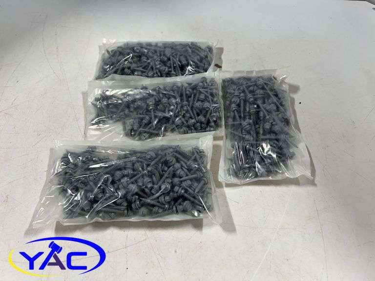 Assorted Bags of Metal Roofing Screws - YAC Auctions
