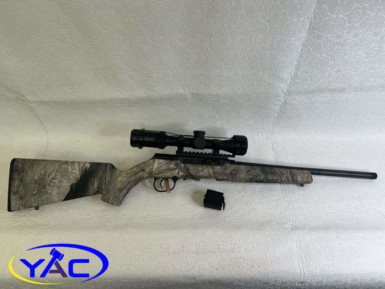 SAVAGE A-22 W/ ACCU TRIGGER & BURRIS 2X7 SCOPE - YAC Auctions