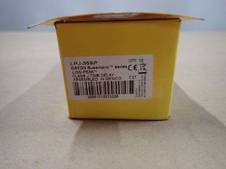 Lot of (10) Cooper Bussmann Fuse - Yellow Tag Auctions