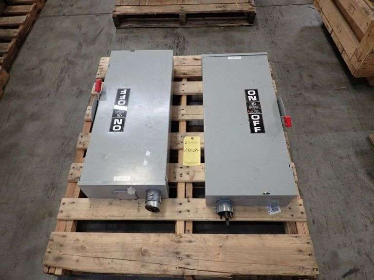 Lot of (2) GE Safety Switches - Yellow Tag Auctions