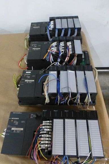 Lot of (4) Mitsubishi PLC Racks - Yellow Tag Auctions