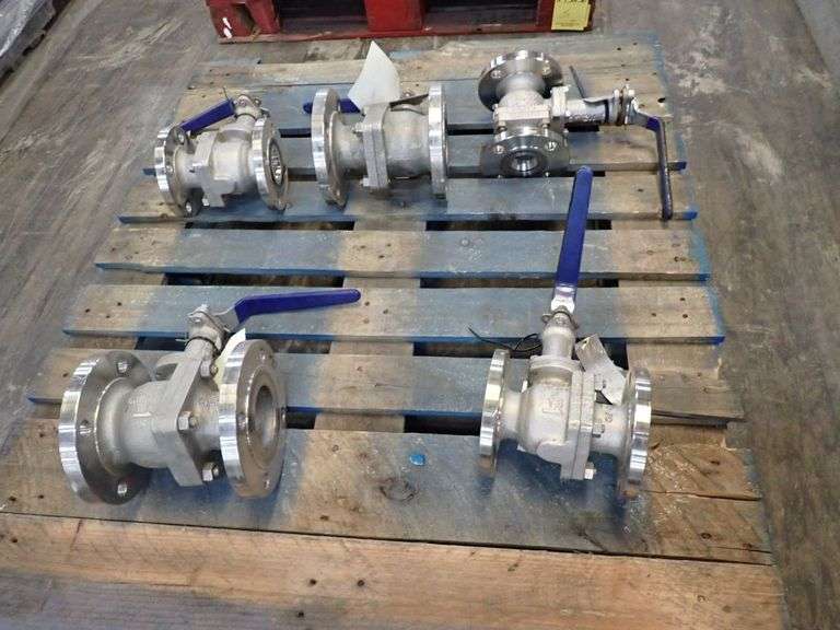 Lot of (5) Kinka Hastelloy Valves - Yellow Tag Auctions