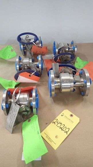 Lot of (5) Kinka Alloy 825 Valves - Yellow Tag Auctions