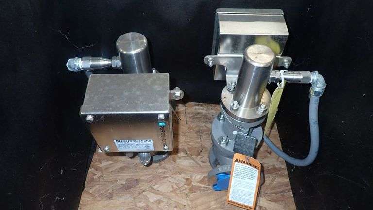 Lot of (2) 2" Pressure Relief Valves and (1) Terminal Junction Box ...