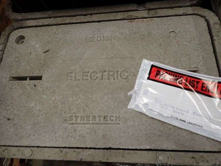 Lot of (10) Synertech Electric Underground Electrical Pull Boxes ...