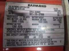 Raymond 8410 Electric Pallet Jack - Yellow Tag Auctions