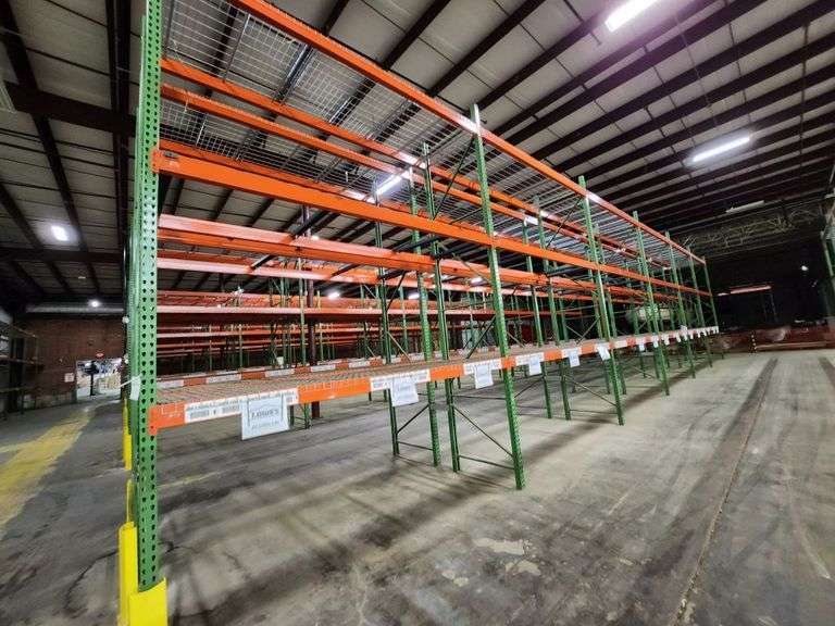 Lot of (13) Sections of Pallet Racking - Yellow Tag Auctions