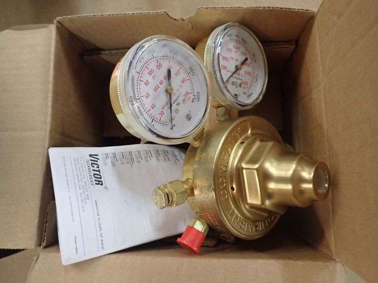 Lot of (4) Assorted Victor Regulators - Yellow Tag Auctions