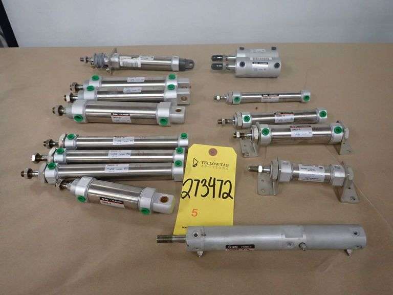 Lot of (15) SMC Cylinders - Yellow Tag Auctions