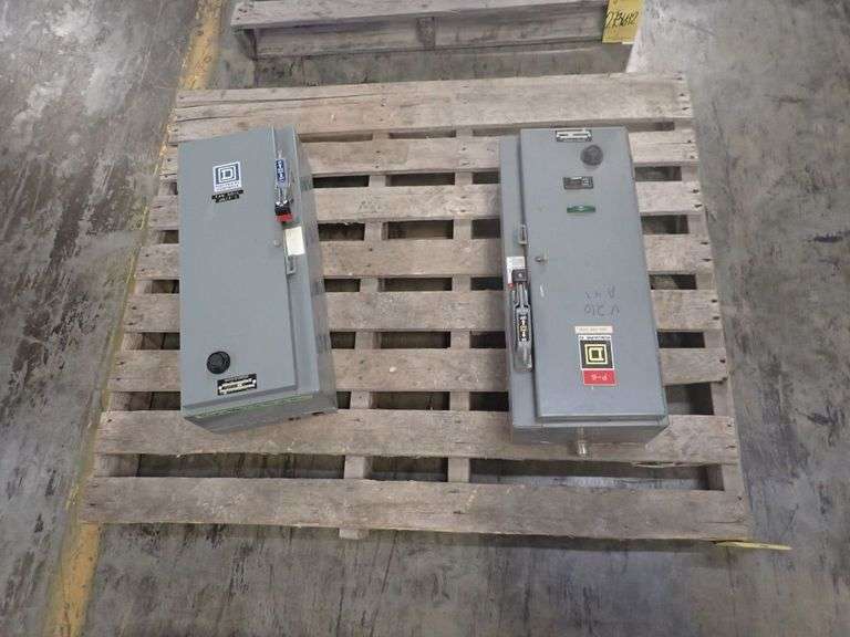Lot of (2) Square D Combination Motor Control Enclosures - Yellow Tag ...