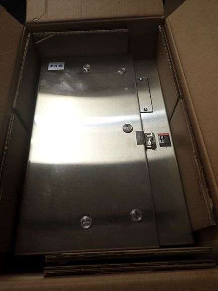 Lot of (2) Eaton Control Panel Enclosures - Yellow Tag Auctions