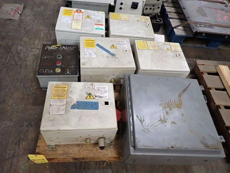 Lot of (14) Industrial Electrical Enclosures and Cut Out Boxes - Yellow ...