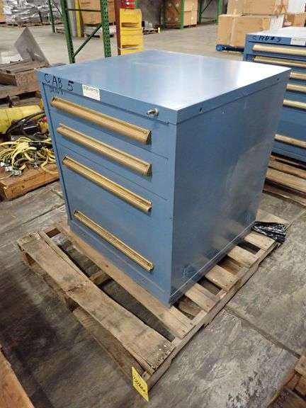 Equipto 4-Drawer Industrial Tool Cabinet - Yellow Tag Auctions