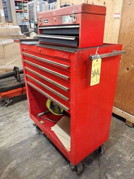 Armstrong Tools 5-Drawer Tool Cabinet with Homak 2-Drawer Tool Box and ...