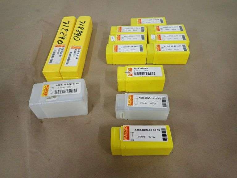 Lot of (13) Sandvik Collets - Yellow Tag Auctions