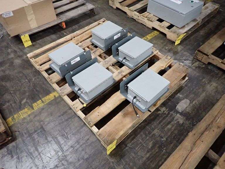 Lot of (5) Nvent Cutout Boxes with Components - Yellow Tag Auctions