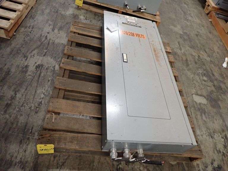 Eaton 225A Pow R Line PRL 1A Panelboard with Circuit Breakers - Yellow ...