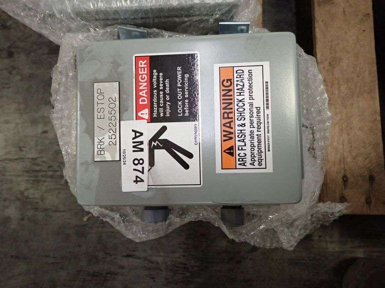 Lot of (15) Hoffman Cutout Boxes with Components - Yellow Tag Auctions