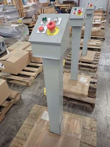 Industrial Pedestal Control Panel - Yellow Tag Auctions