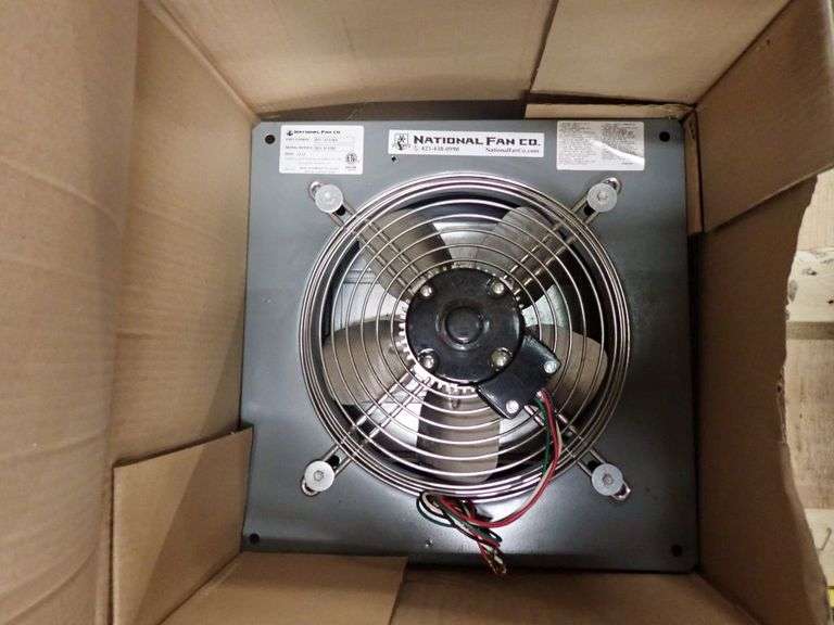 Lot of (5) National Fan 10" Exhaust Fan With Shutters - Yellow Tag Auctions