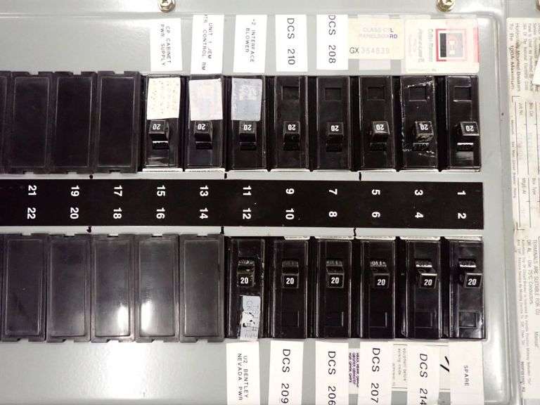 Cutler Hammer 100A Panelboard with Circuit Breakers with Cut Out Box ...