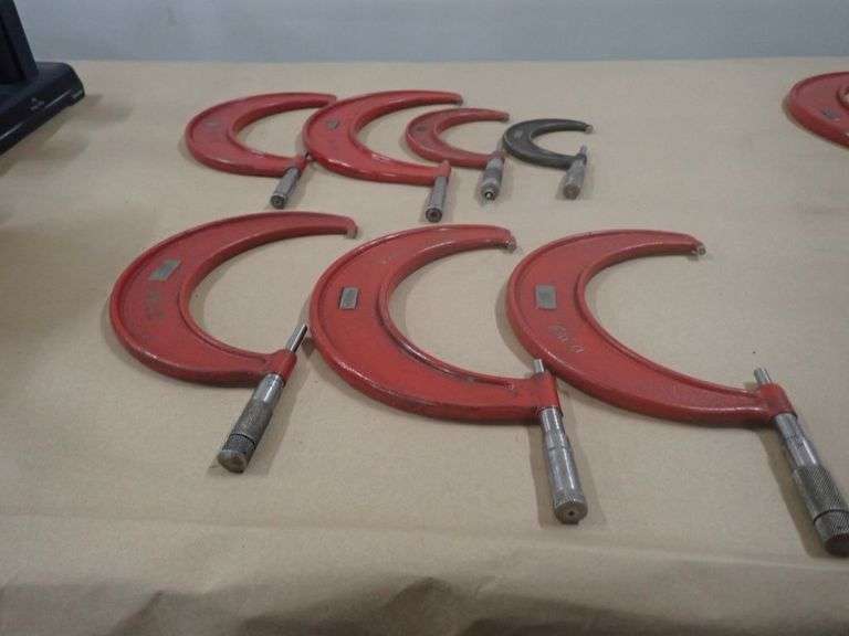 Lot of (7) Micrometers - Yellow Tag Auctions