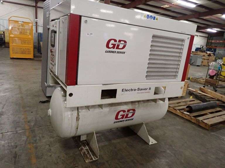 Gardner Denver 30 HP Electra Saver Mounted Rotary Screw Air Compressor ...