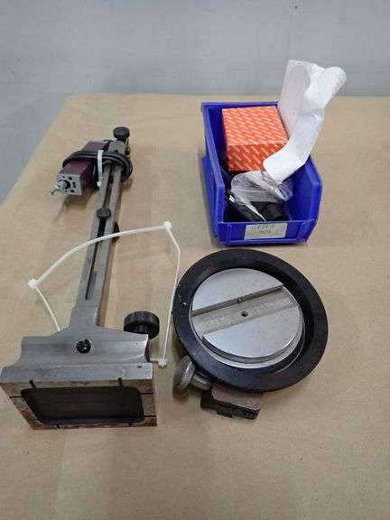 Fowler Height Gage with T&R Rotary Vise and Components - Yellow Tag ...