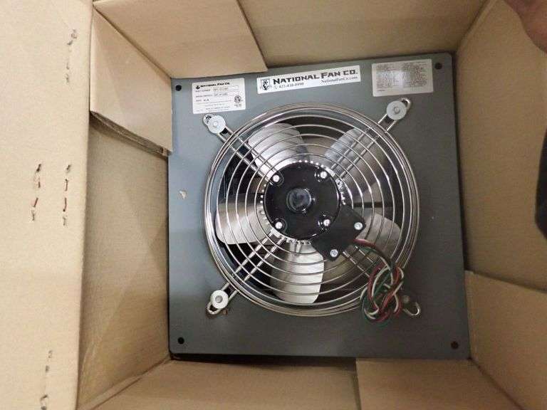 Lot of (5) National Fan 10" Exhaust Fan With Shutters - Yellow Tag Auctions