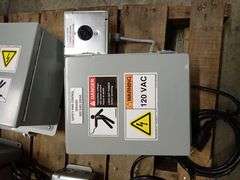 Lot of (6) Electrical Cutout Boxes with Components - Yellow Tag Auctions