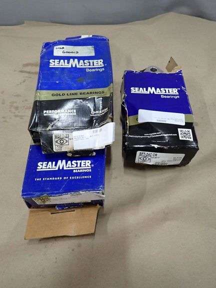 Lot of (4) SealMaster Gold Line Bearings - Yellow Tag Auctions