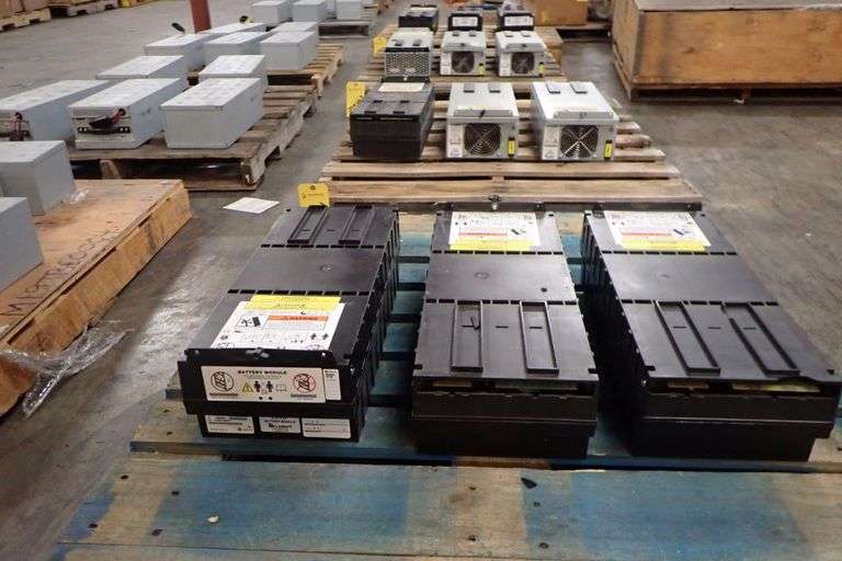 Lot of (3) Liebert Battery Modules - Yellow Tag Auctions